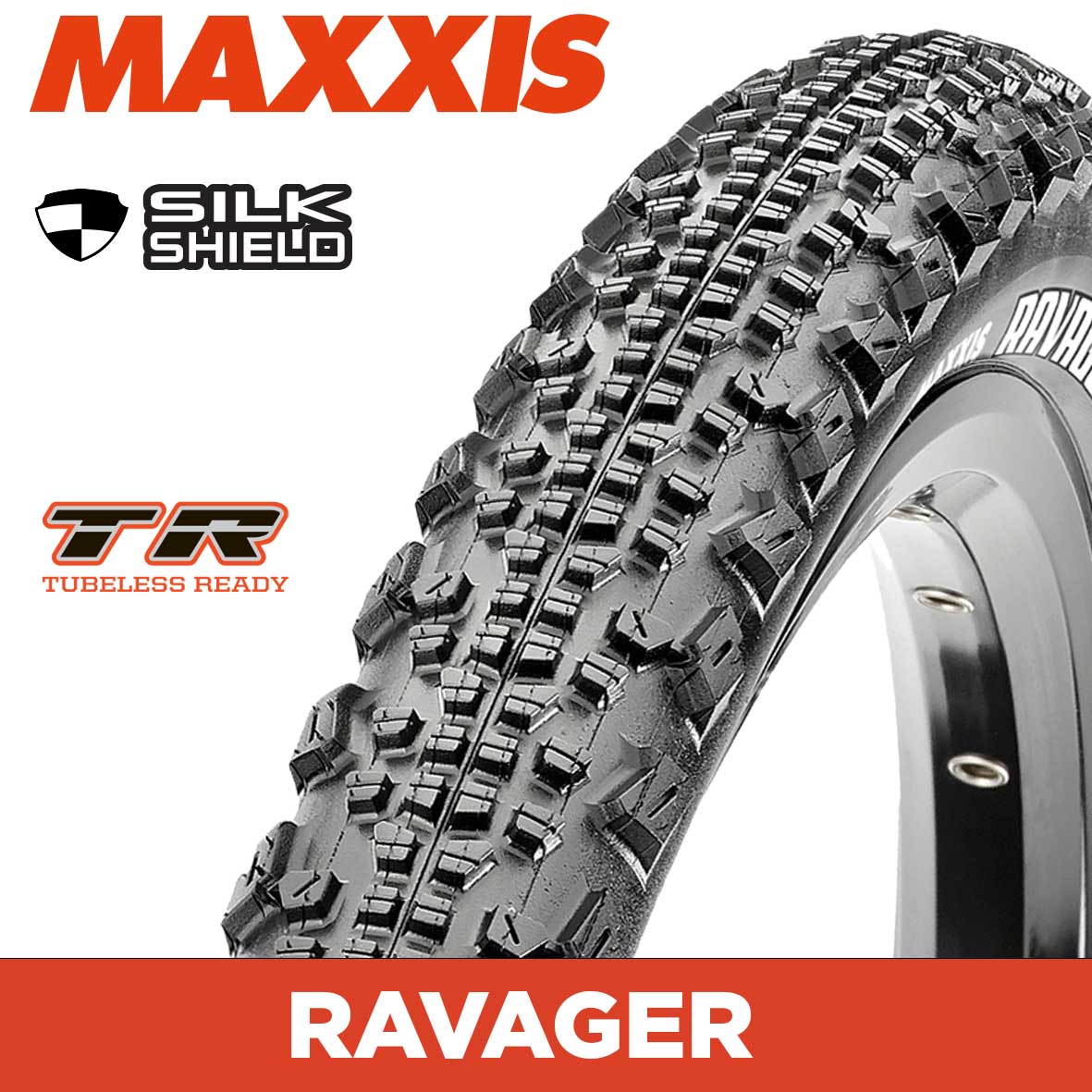 Maxxis Ravager - 700 X 40 Folding 60TPI SilkShield TR – Jonny Sprockets Bike Shop