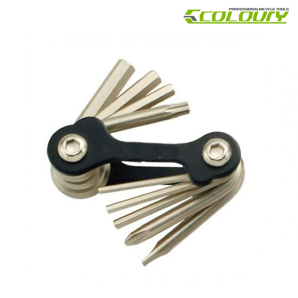 COLOURY Multi Tool - 9 Function - Allen Keys And T25 – Jonny Sprockets ...
