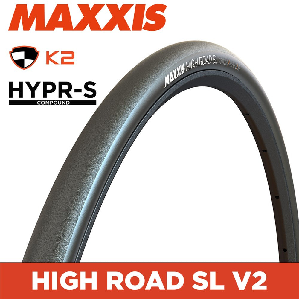 Maxxis High Road SL 700 X 28C HYPRS K2 Fold Carbon Bead 150TPI Tubeless ...