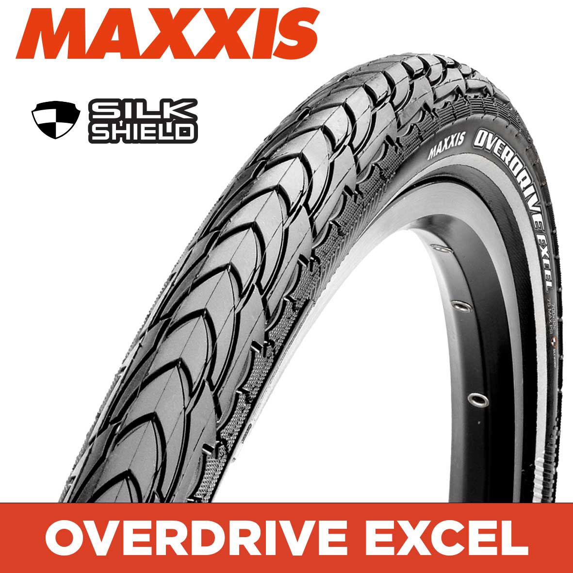 Maxxis Overdrive EXCEL - 700 X 40 Wirebead 60TPI SilkShield – Jonny ...
