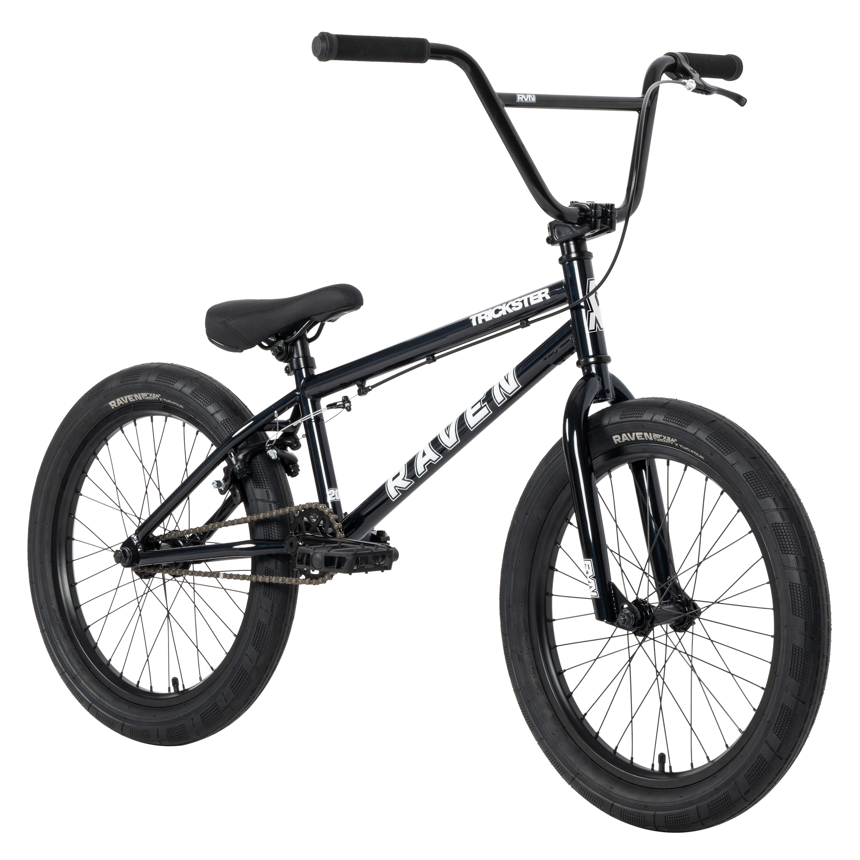 25 Raven Trickster 20" Gloss Black – Jonny Sprockets Bike Shop